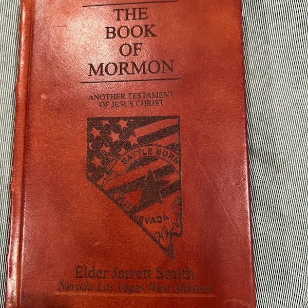 Customizable Leather Book of Mormon: Engraved LDS Scriptures Cover Gift ...