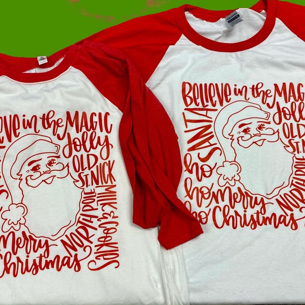 Santa SVG / Christmas Typography / Word Art / Christmas SVG / Christmas ...