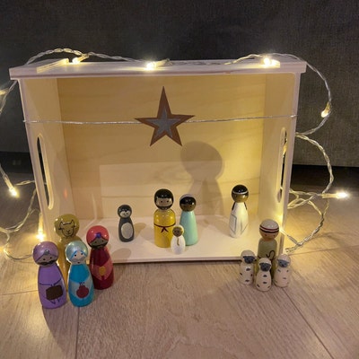 Hand Painted Easter Tree Mini Wooden Egg Decorations 3 Cross - Etsy UK