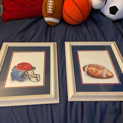 Football Print Set Football Printable Art Football Posters - Etsy