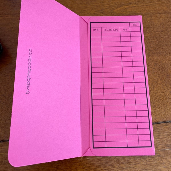 Money Envelope, Debit Card Balance Tracker, Receipt Holder, Stocking ...