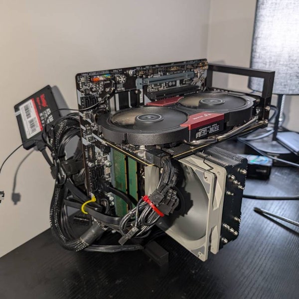 Mini ITX Vertical Motherboard Stand - Show Stand, Desktop, or Display ...