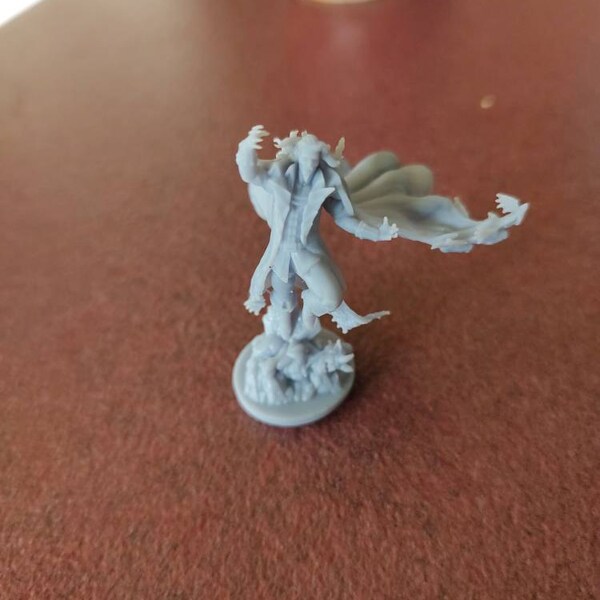 Water Monk // Bo Staff Fighter // Female Waterbender // Dnd Mini - Etsy