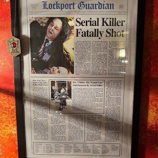 Bride of Chucky Child's Play Movie Voodoo for Dummies Book Cover Prop ...