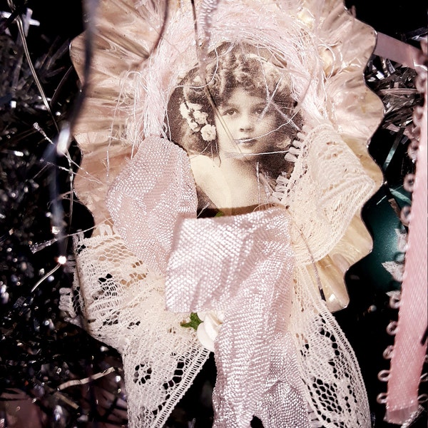 Antique Holy Card Madonna/child/ornament/gift Topper/gift/room Decor - Etsy