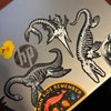 Prehistoric Bones Sticker Pack mosasaurus, Plesiosaurus, Swordfish Set ...