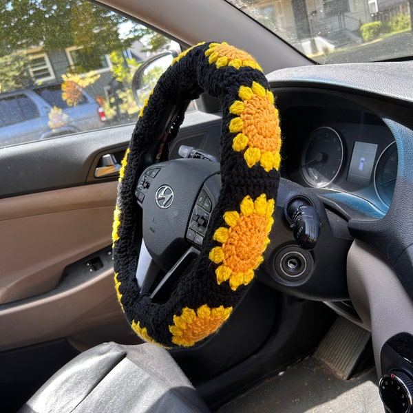 Smiley Face Steering Wheel Cover PATTERN PDF | Seat Belt Covers ...