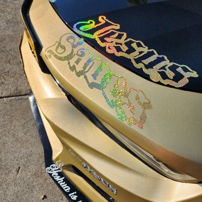 Custom Text Outline Y2 Windshield Graphic Decal Car Sticker Banner JDM ...