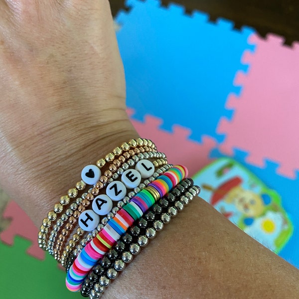 Kids Bracelet Making Kit - Personalized Beaded Jewelry DIY Girls ...