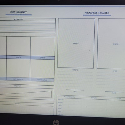 Digital Workout Log Progress Exercise Tracker Goodnotes for iPad ...