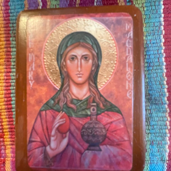 Handmade Mounted Icon | St Mary Magdalene Equal to the Apostles the ...