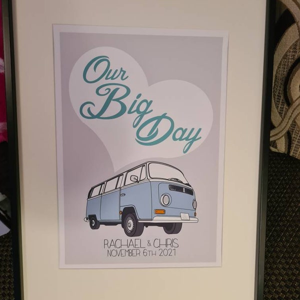 Personalised Coloured Cartoon Speech Bubble Wedding Guest Book ...