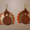 Turkey Earrings SVG Thanksgiving Earring Template Fall Earrings SVG ...