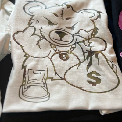 Teddy Gangster With Moneybag Middle Finger Svg, Hipster Teddy Clipart ...