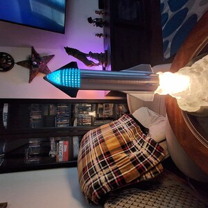 Retro Futuristic Rocket Space Ship / Spaceship LED Lamp Free - Etsy