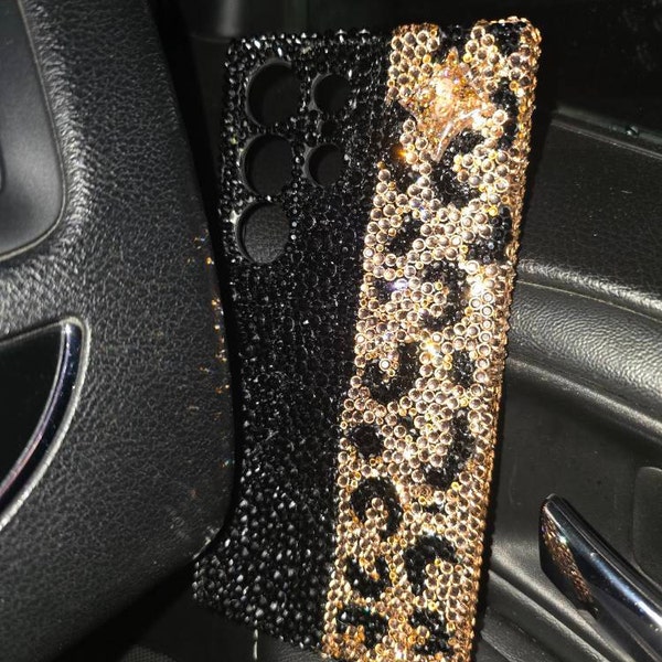 Cute Phone Case Black Ribbon Sparkle Phone Covers Zebra Print Made to ...