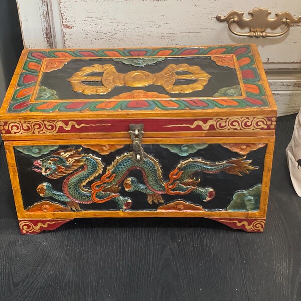 45 Cm Diameter, Traditional Tibetan Drum DHYANGRO for Buddhist Rituals ...