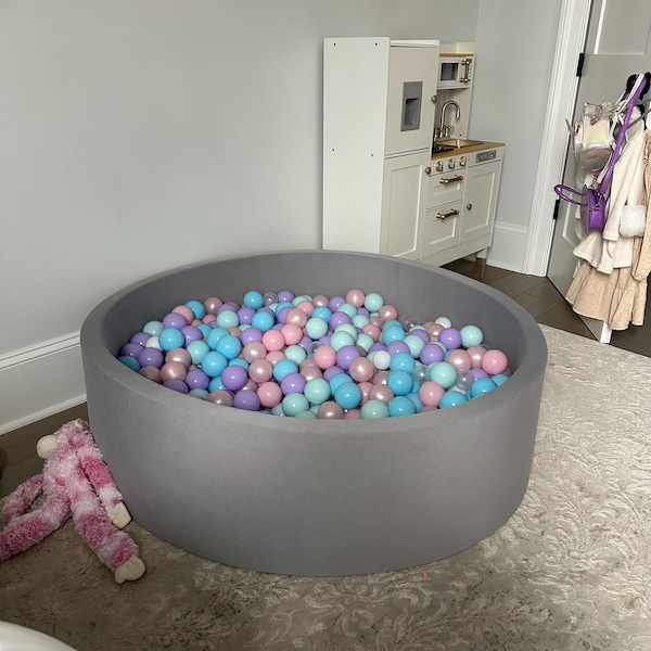 Black Ball Pit, Soft Play Equipment, Baby Ball Pool, Activity Toy ...