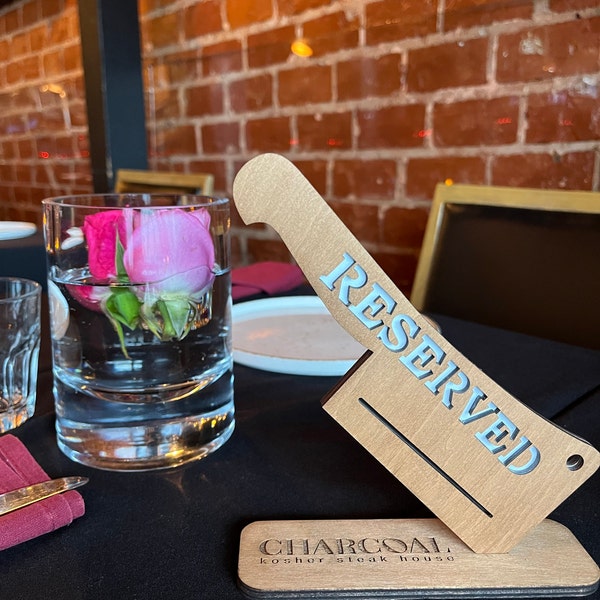 Reserved Table Sign, Wooden Rustic Board, Restaurant Decor, Wood ...