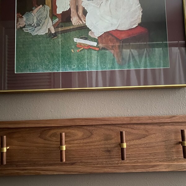 Live Edge Oak Horizontal Wine Rack, White Washed Oak, Wall Art, Custom ...