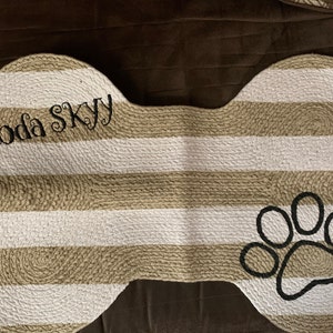 Personalized Dog Bone Mat - Etsy