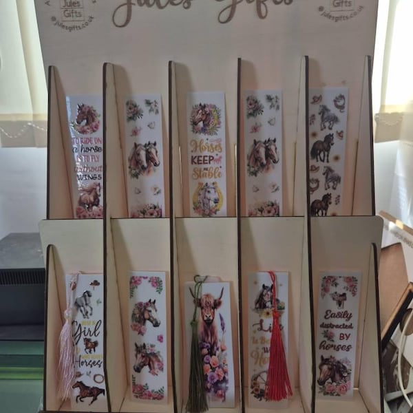 Bookmark Display Stand SVG Laser File - Bookmark Storage Svg - Bookmark ...