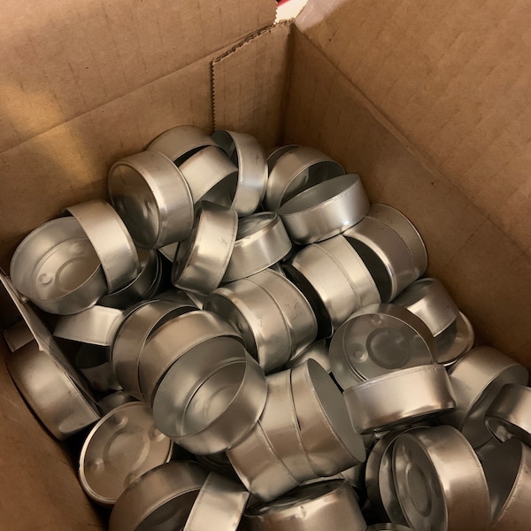 Metal Tealight Cups - 100 - Aluminum Tea Light Containers - Etsy