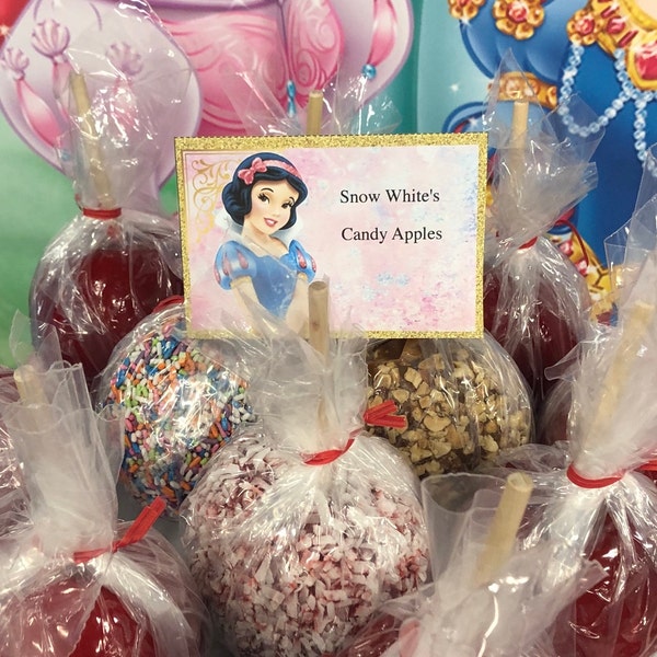 Princess Food Labels, Printable Princess Food Tent Cards, Princess ...