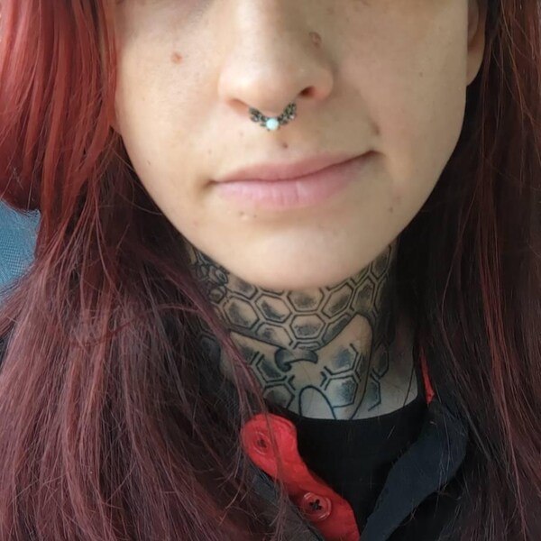16G Twist Heart Septum Hoop/minimalist Nose Septum Ring 8MM 10mm/nose ...