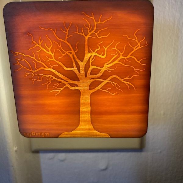Tree Night Light, Bonsai, Rustic Decor, Tree of Life - Etsy