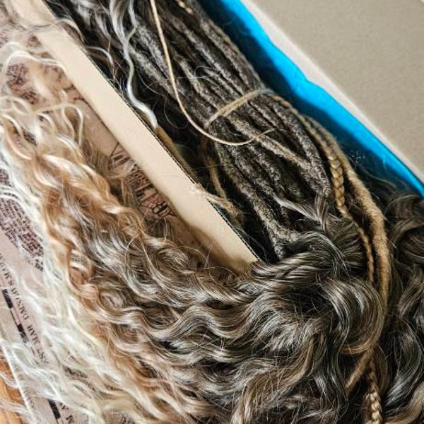 Curly Dreads Crochet Double Ended Dreads Extensions Blonde Dreads Brown ...