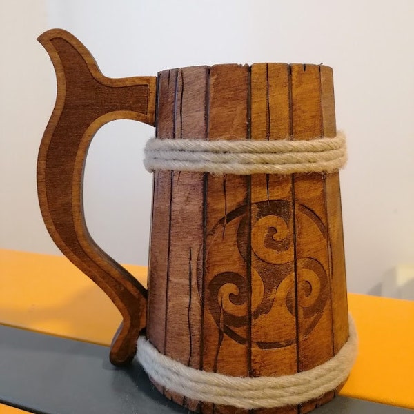 Wooden Mug Plan: Laser Cut Files SVG, PDF, CDR (digital Product) - Etsy