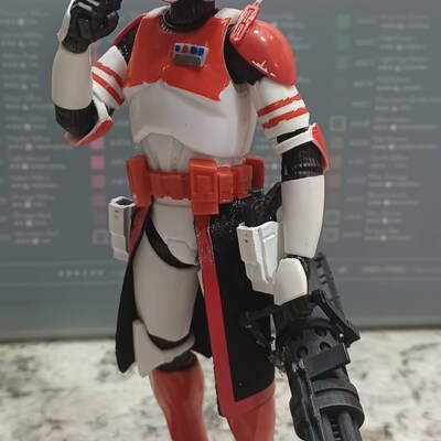Phase 2 Commander Fox Doom Clone Trooper Realistic Head 1:12 Scale ...