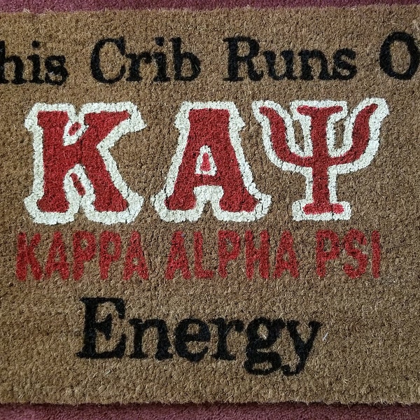 Omega Psi Phi Doormat, 1911 Paraphernalia, Fraternity Door Mat, Omega ...