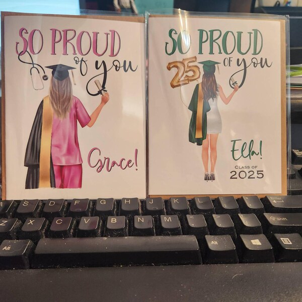 Personalized Graduation Card, Graduation Gifts, Custom Grad Card ...