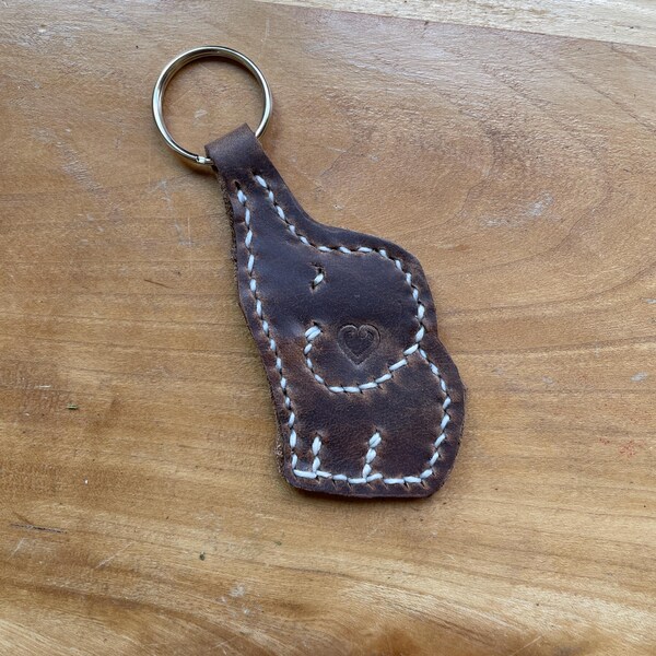 Leather Keychain Pattern With Photo, Digital PDF-SVG-DXF Template ...