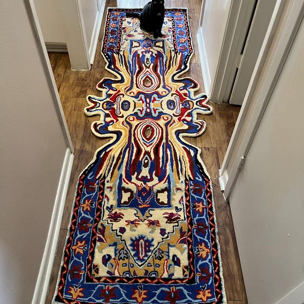 Irregular Shape Custom Illusion Most Luxury Hand-tufted Modern 100% ...