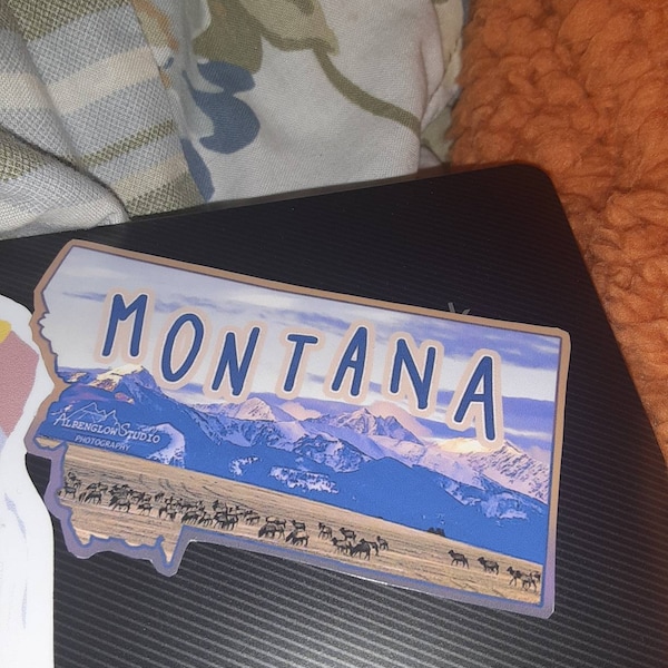 Montana State Sticker Set || 6 Stickers Big Sky Country || Laminated ...