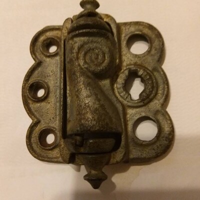 Antique Vintage Small Farmhouse Primitive Door Knob Slide Lock Parts - Etsy