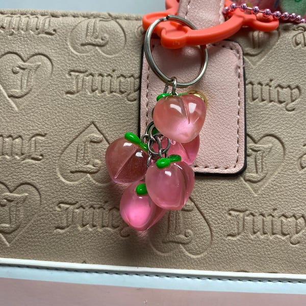 Flower Clip-on Keychain GOLD NOW AVAILABLE Handmade, Bag Charm, Purse ...