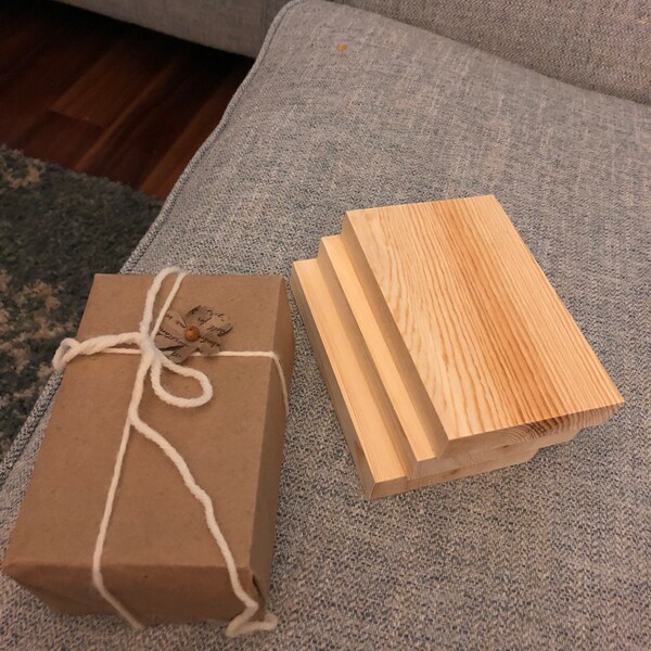 Set of Six Blocks, Unfinished Wood Rectangle Blocks, DIY Craft Blocks ...