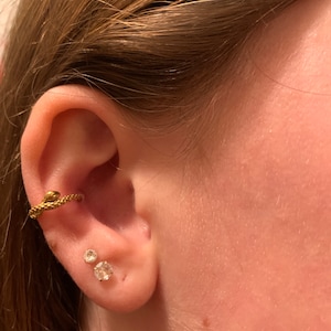 16g Dainty Snake Conch Hoop, Conch Earring, Conch Ring Clicker, 316L ...