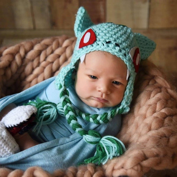 Crochet Bulbasaur Beanie/hat - Etsy