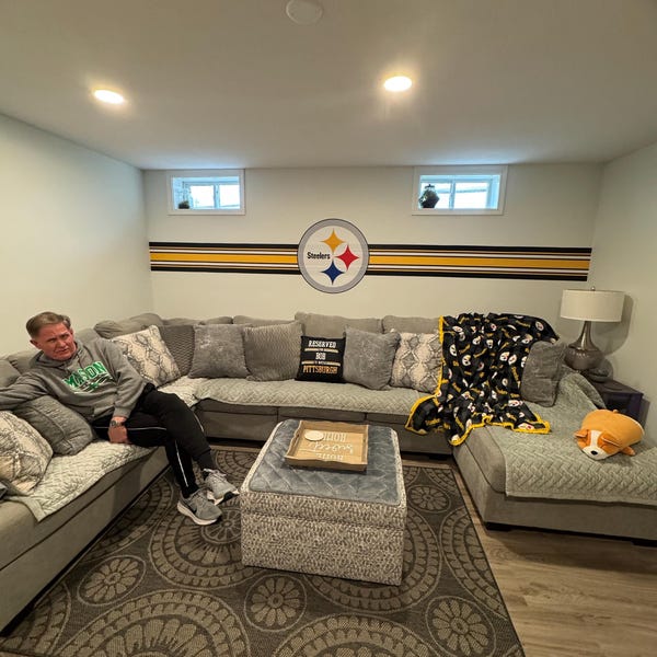 Pittsburgh Steelers Superstripes NFL Team Wallpaper Border - 12inch - Etsy