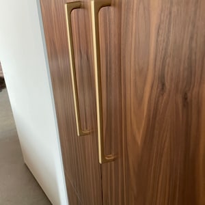 Simple Matte Gold Handles Drawer Handles Pulls, Gold Satin Finish ...