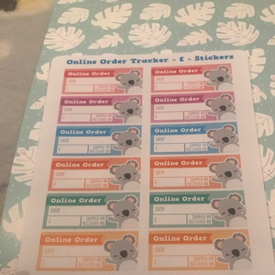 12 Cute Online Order Tracker Planner Stickers - Etsy