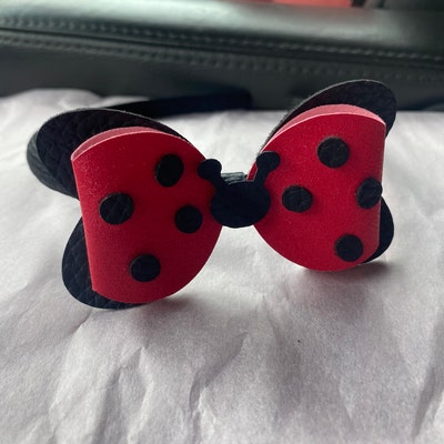 Ladybug Bow Template SVG Ladybird Bow SVG Lady Bug Felt Bow - Etsy New ...