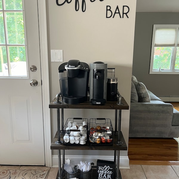 Coffee Bar Wall Sign, Coffee Sign - No Backboard - Kitchen Office Break ...