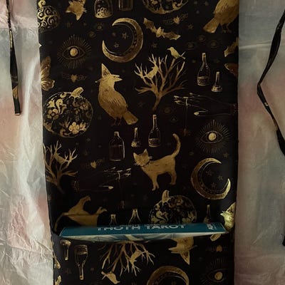 Wrap Around Tarot Oracle Bag Tarot Cards Pouch Wrap Bag Halloween ...