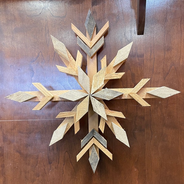 Both Plans! 3 and 2 Large Snowflakes (16") From One Picket, One Picket ...